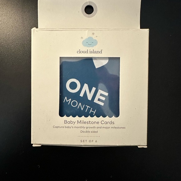 cloud island | Other | Cloud Island Blue And White Milestone Cards ...